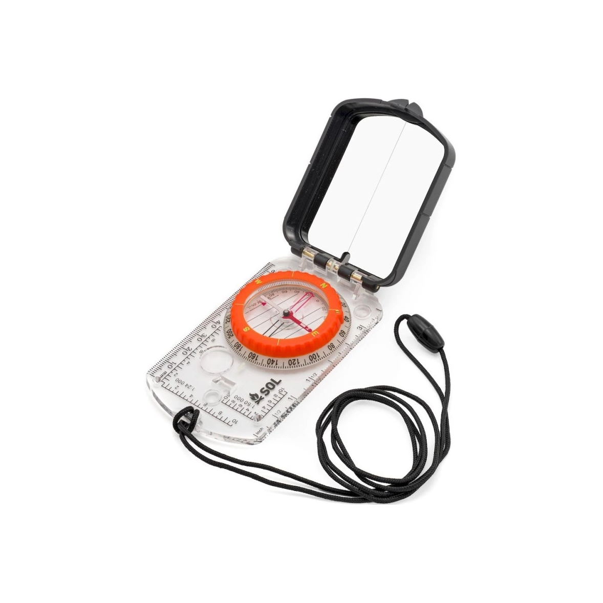 Sol brand mirror map compass