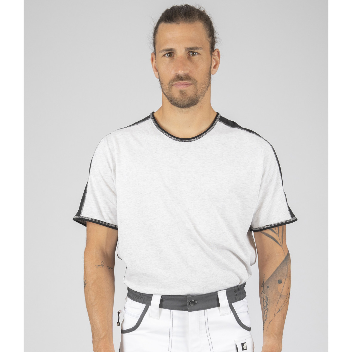 Camiseta de manga corta para hombre Andy blanca - Nine Worths by North Ways