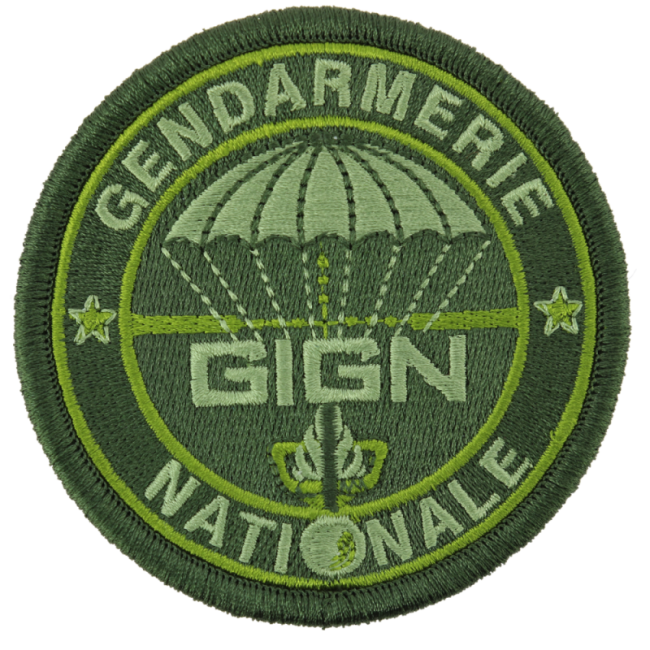 GIGN round low visibility patch green - DMB