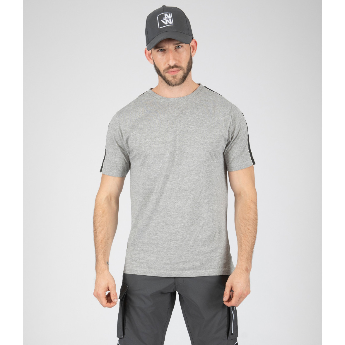 Luka Short-Sleeve T-Shirt in Heather Gray - Nine Worths by North Ways