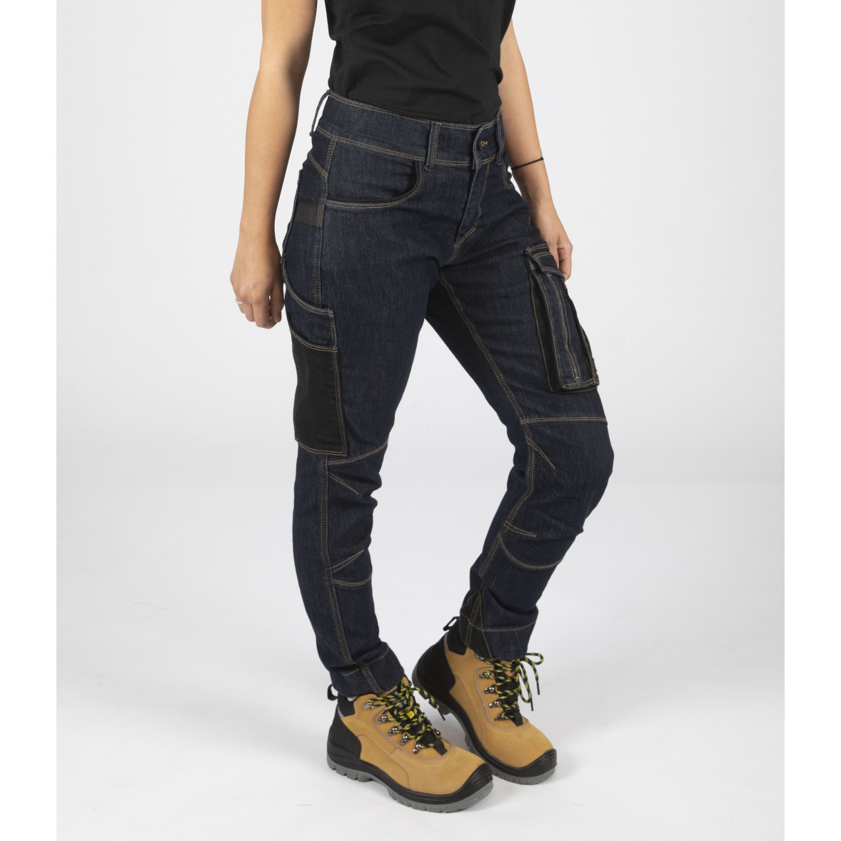 NELLY raw jean pants - Nine Worths by North Ways