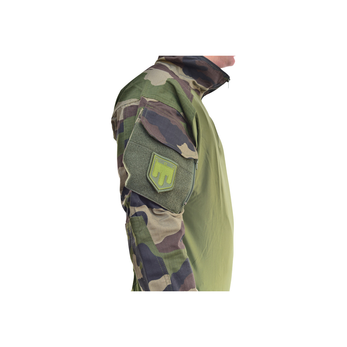 Defcon 5 green lightweight lycra and mesh combat shirt