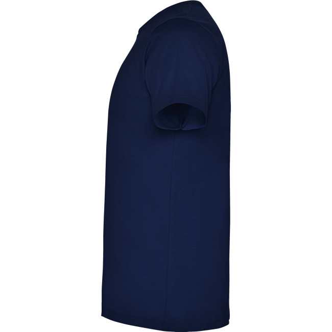 T-shirt blu navy con logo Punisher bianco sul lato del cuore - Army Design