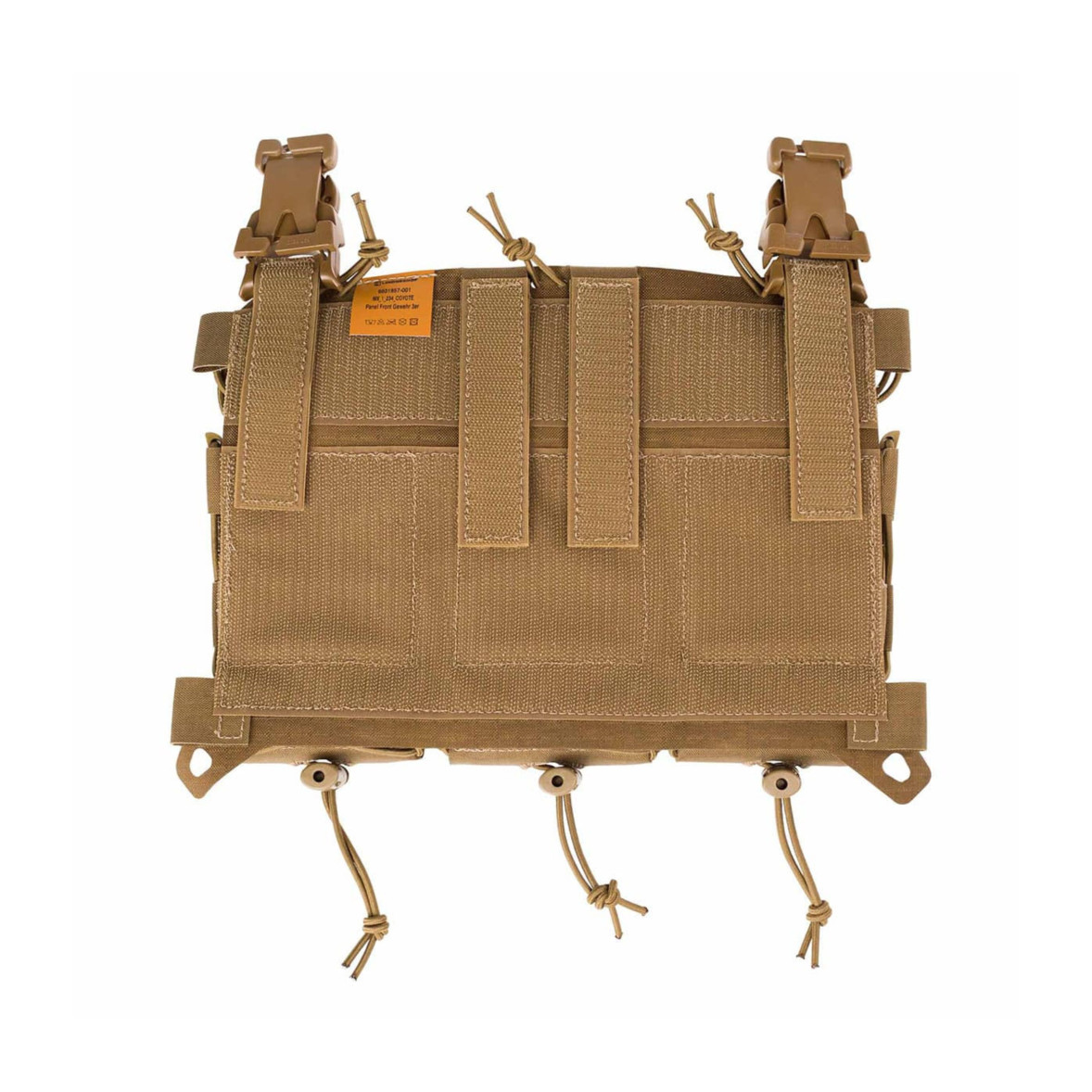 Front panel for plate carrier with triple multi-caliber magazine pouch ...