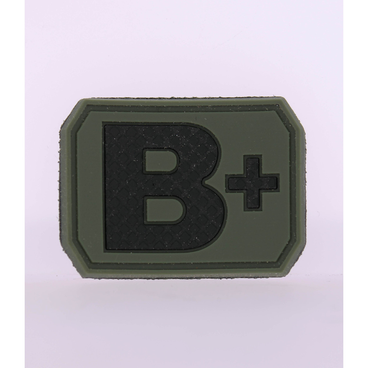 Olive green B+ blood type patch by Kombat Tactical