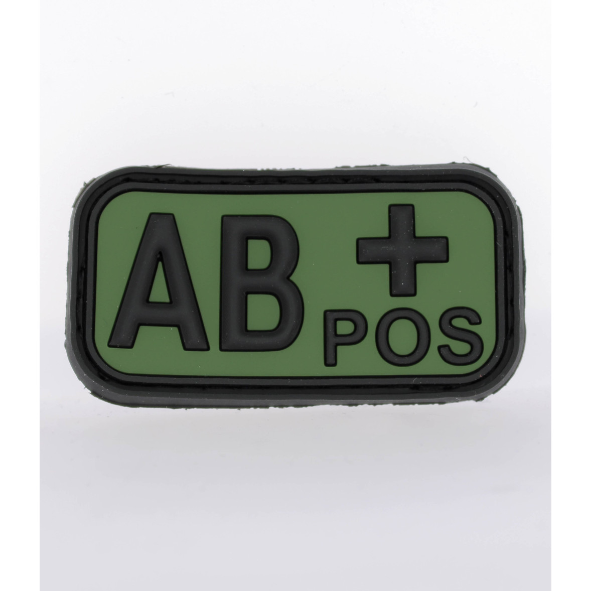 Jackets to Go AB+ blood type 3D rubber patch in green