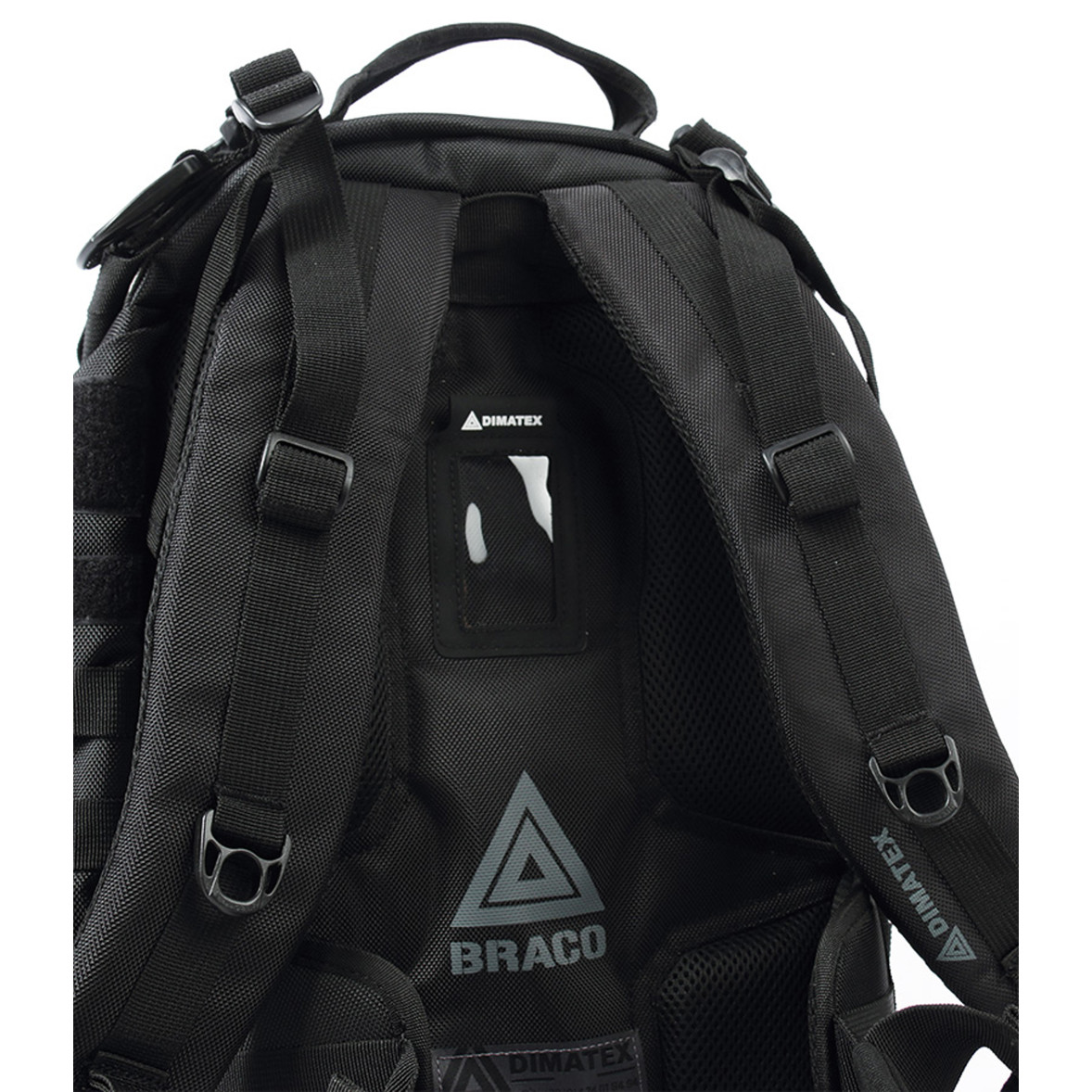 35L Full Black BRACO Backpack by Dimatex