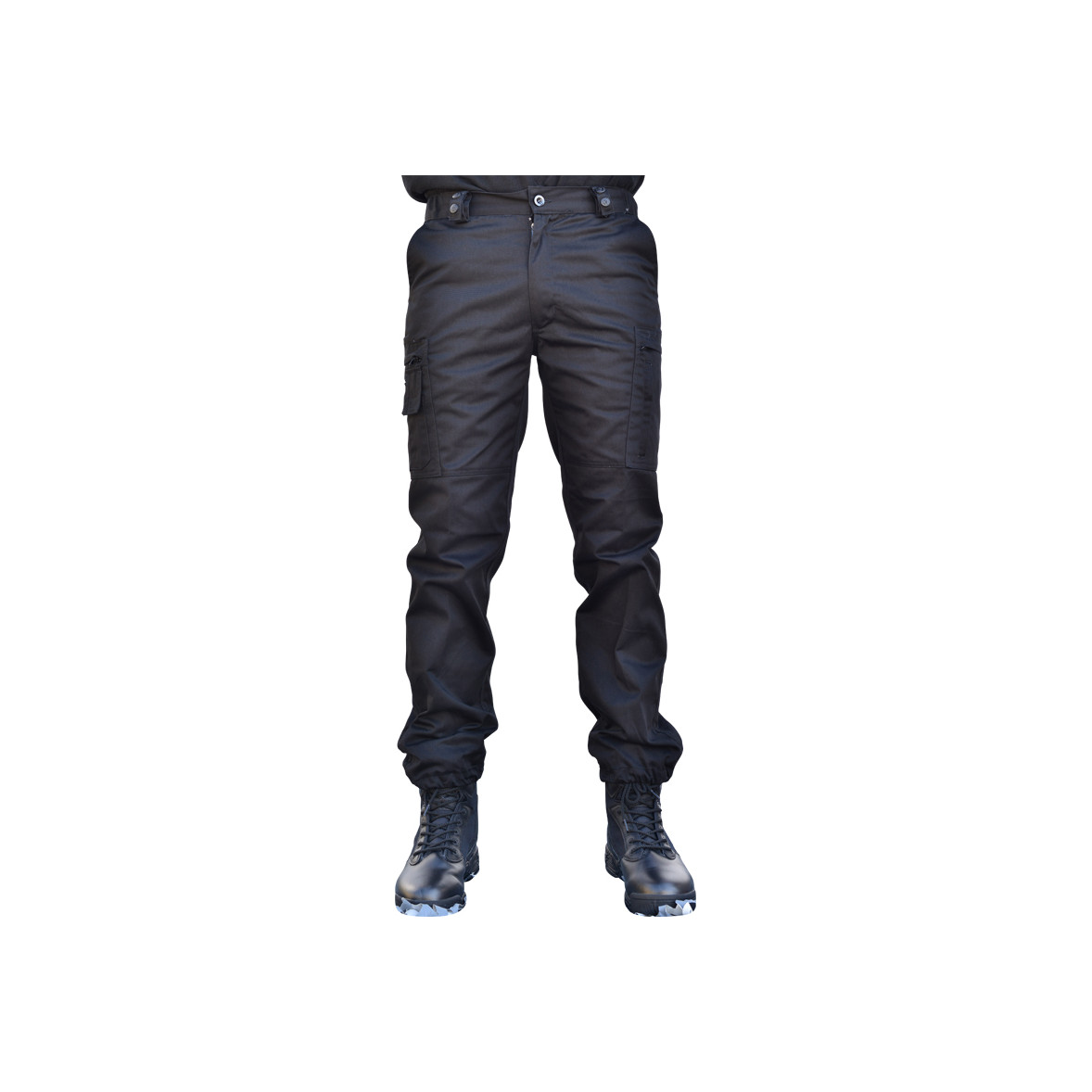 Matte black ultra-complete action pants Cityguard