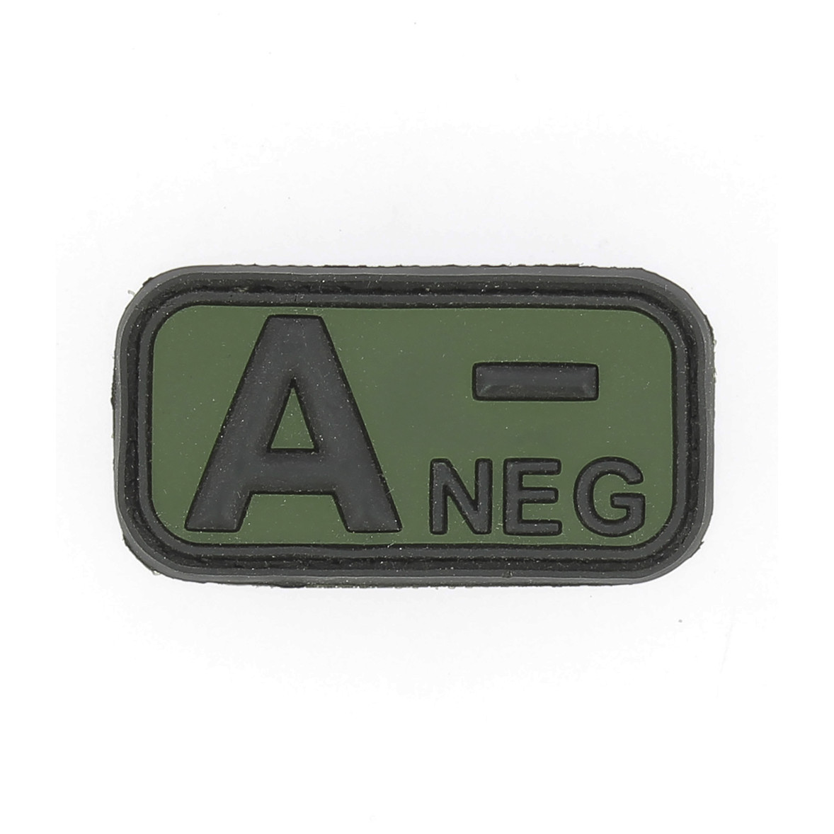 Patch 3D PVC groupe sanguin A- Vert - 101 Inc