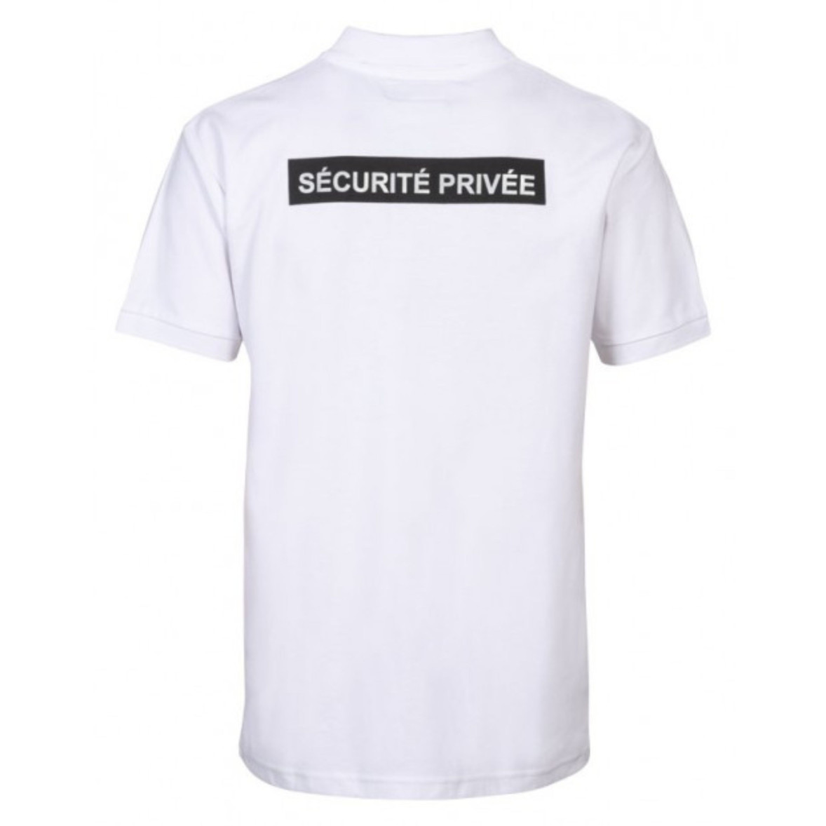 White Security Cotton Polo Shirt with Large ID Window - CityGuard