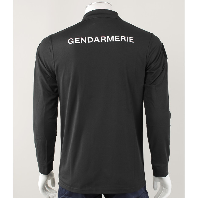 Polo GNR preto de manga comprida - Patrol - Vetsecurite.com