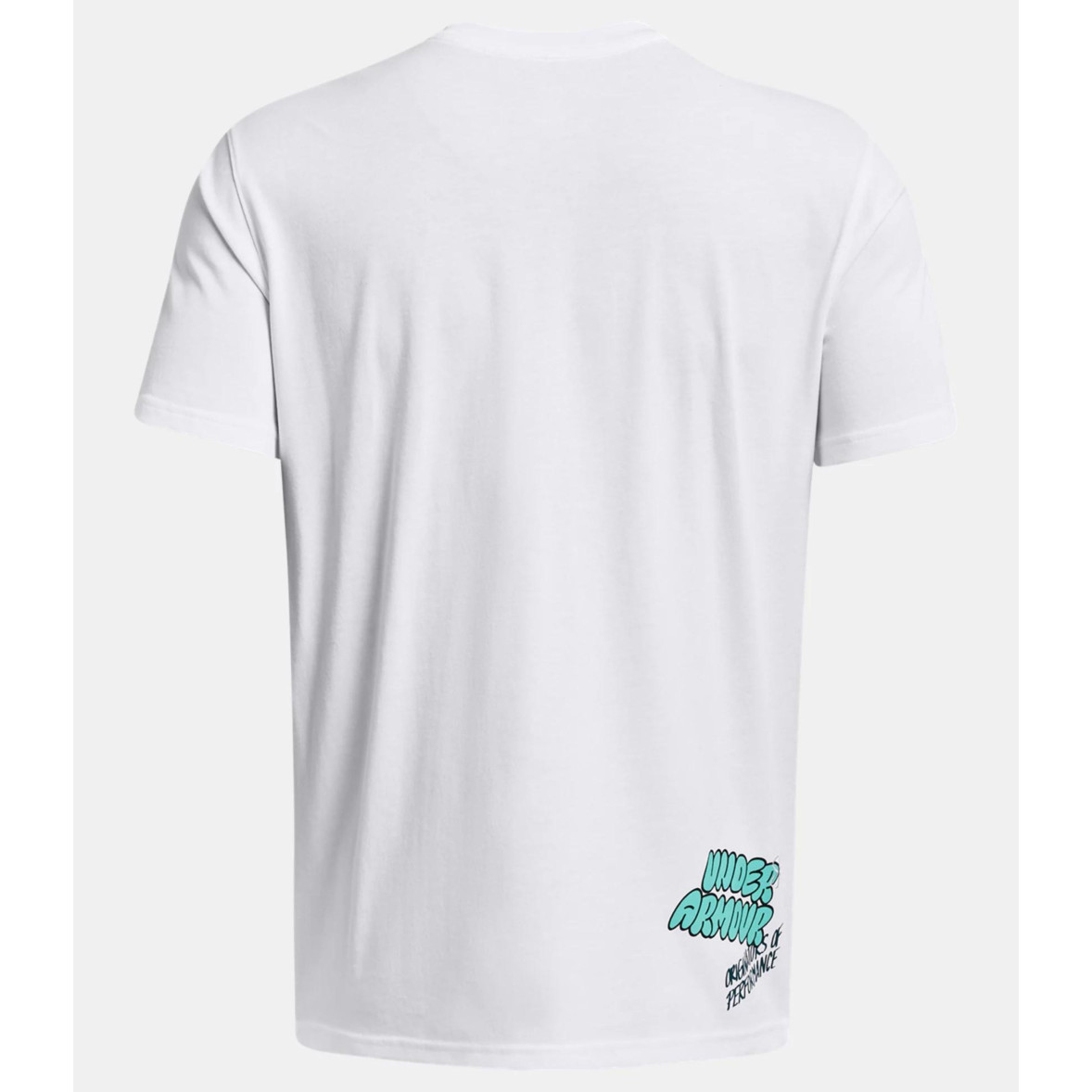Men's UA Heavyweight Logo Overlay Embroidered T-shirt - White - Under ...