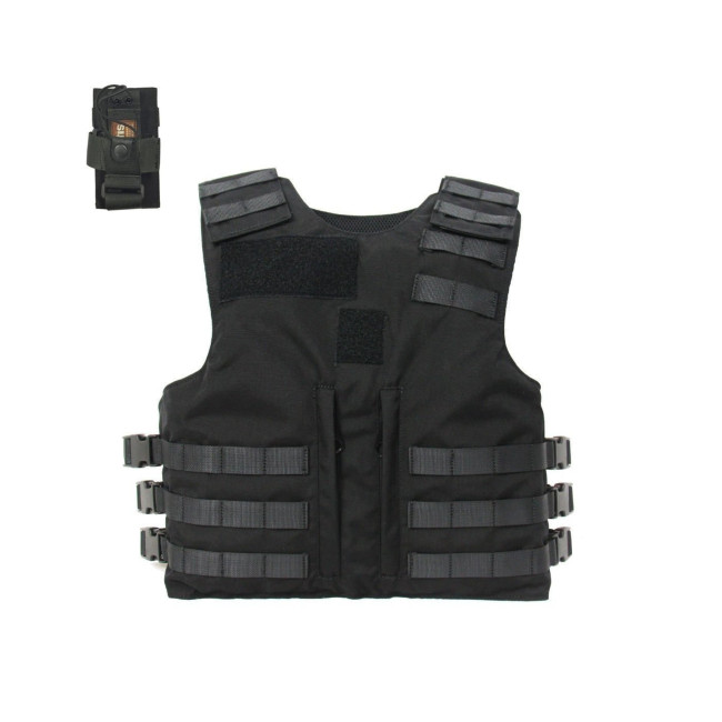 Patrol Bulletproof Vest Cover + Black XL Radio Holder - Arktis