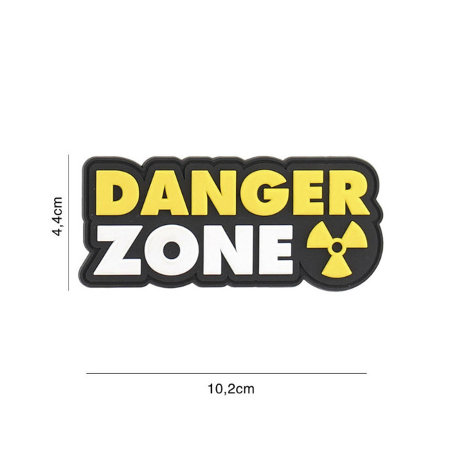 Patch 3D PVC Danger Zone Jaune - 101 Inc
