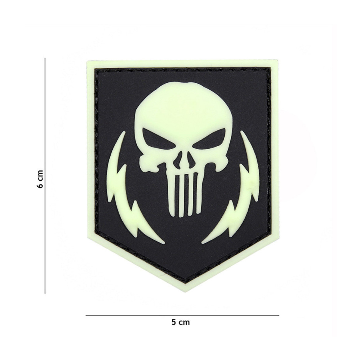 Patch 3D PVC Punisher Thunder Strokes basse visibilité - 101 Inc