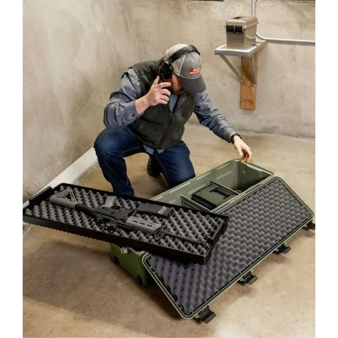 Cantine avec séparateur et plateau mousse pour arme d'épaule TRC 99cm ...