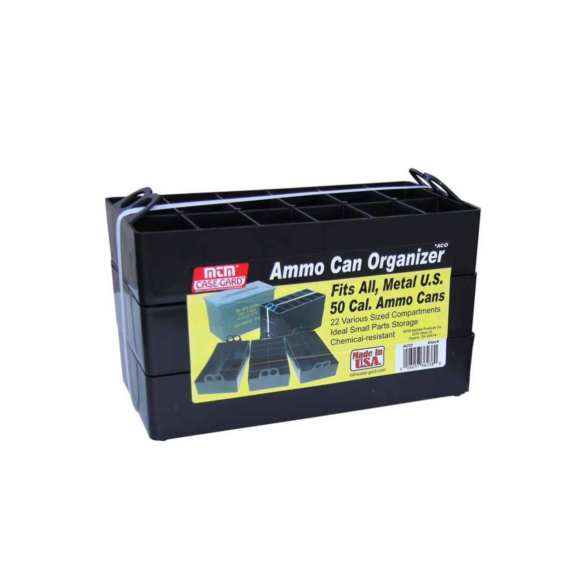 Organizer for 50 caliber ammo box, Pack of 3 - MTM Case-Gard