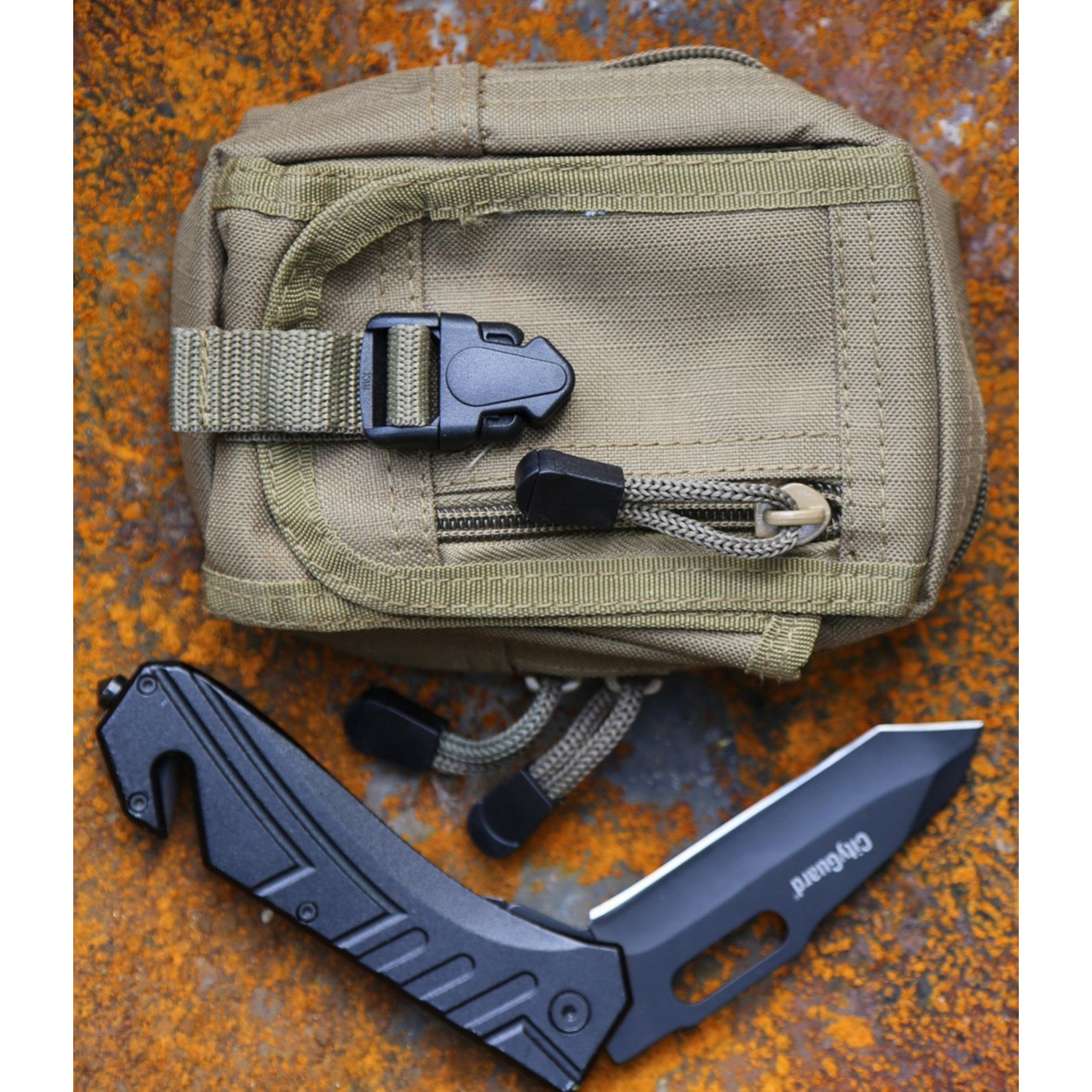 Multi-compartment pouch coyote - Cityguard - Vetsecurite.com