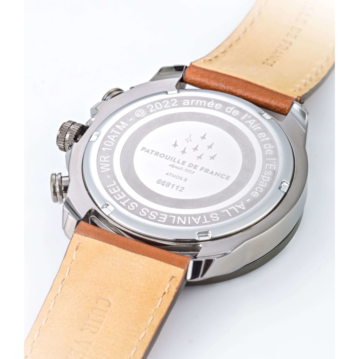 ATHOS 3 watch with leather strap - Patrouille de France