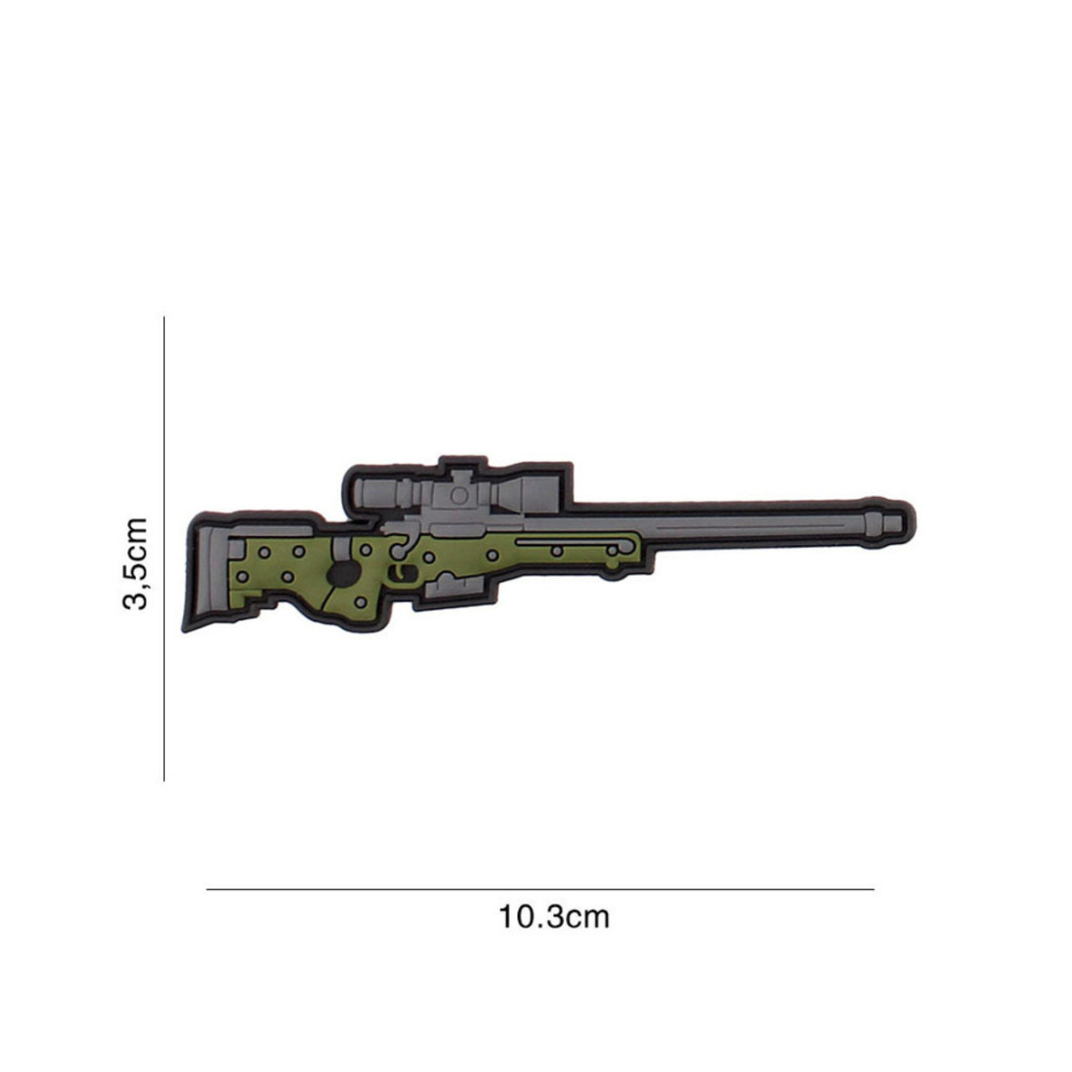 AI AW-50 3D PVC weapon patch - gray - 101 Inc