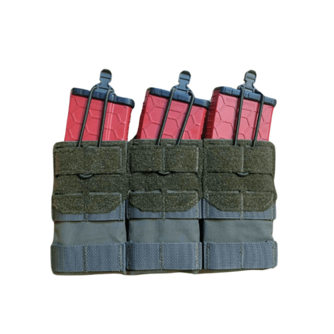Triple 5.56 Magazine Pouch Castra Praetoria - Ranger Green - Honor