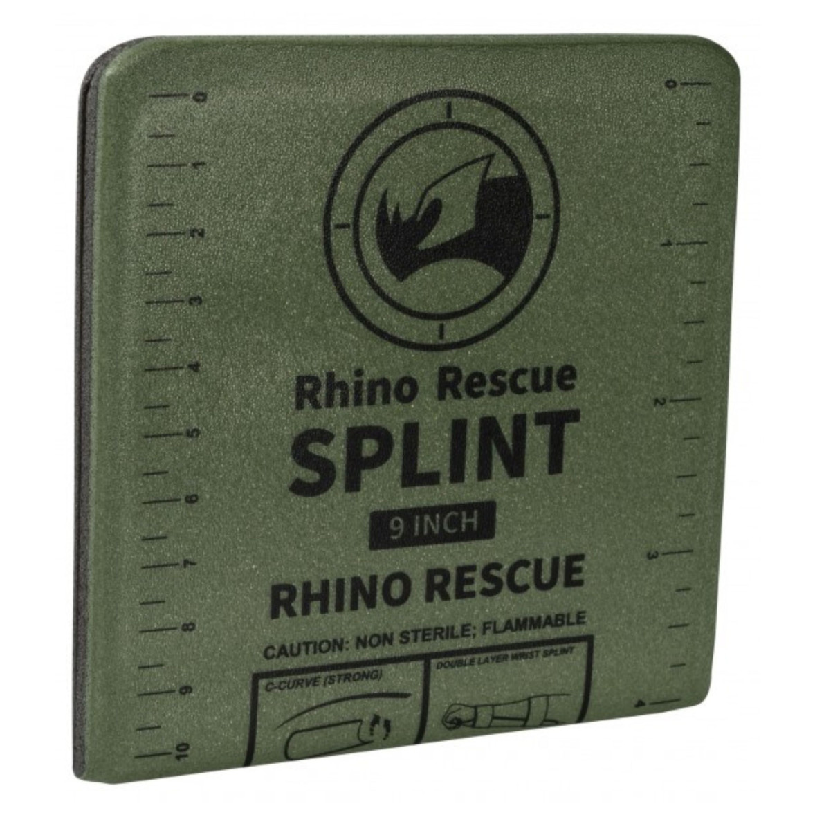 9-inch Universal Splint Olive - Rhino Rescue
