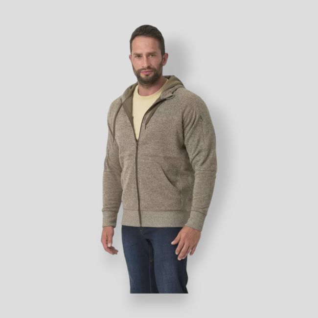 covert tactical hoodie (fullzip)® - melange light tan - helikon