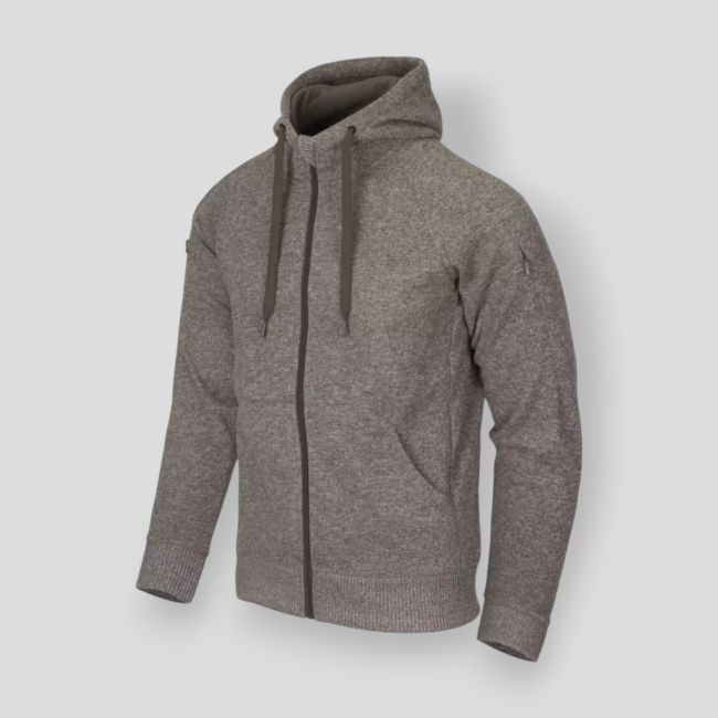 Covert Tactical Hoodie (Fullzip)® - Mélange Light Tan - Helikon
