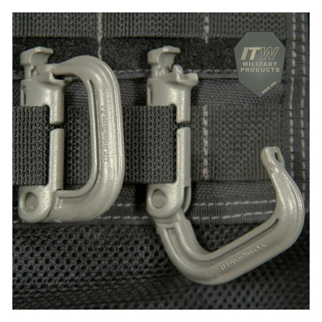 Mosquetón Grimloc negro 54 x 40 mm de la marca ITW NEXUS