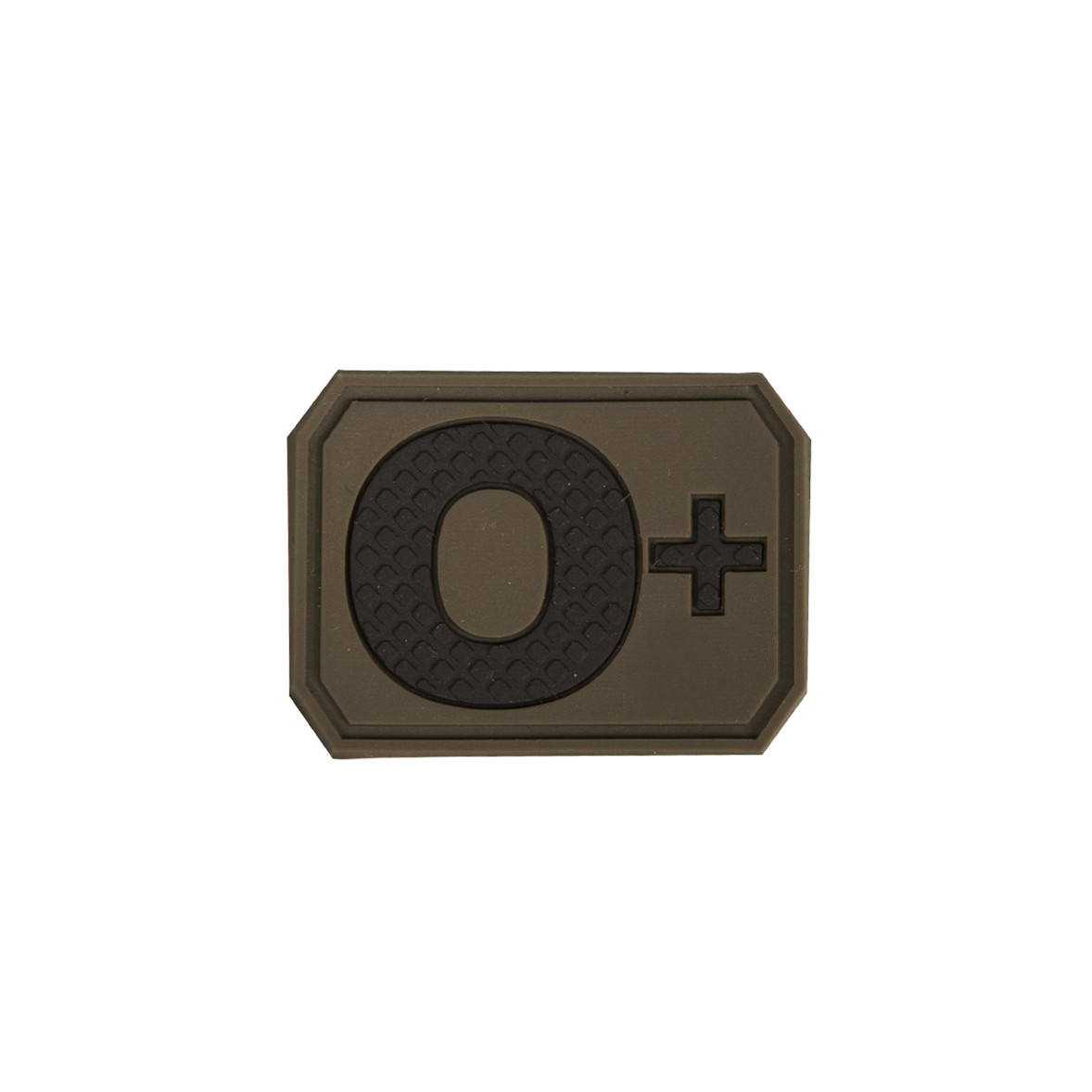 Parche de grupo sanguíneo PVC, Verde o Coyote