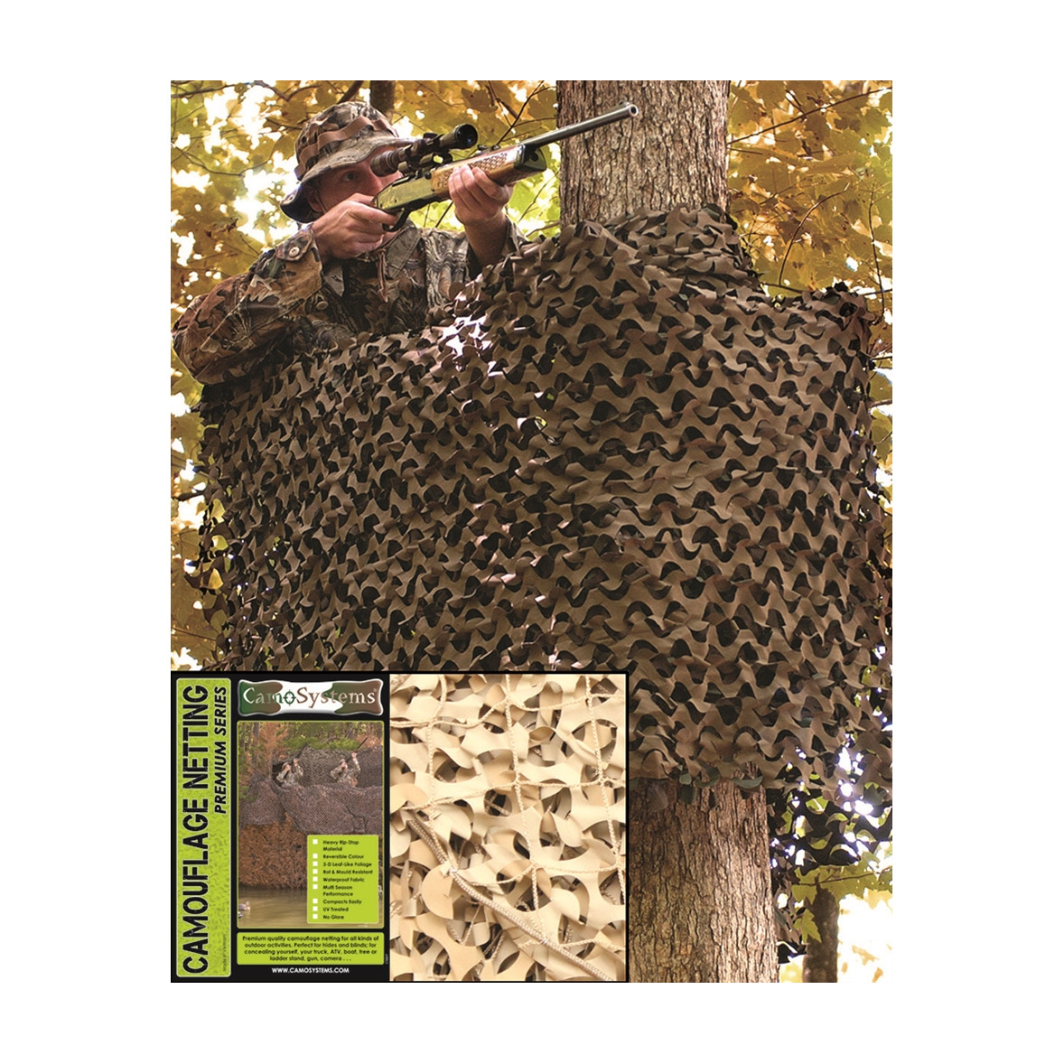 Desert Outdoor Camouflage Net 3 x 3 m.