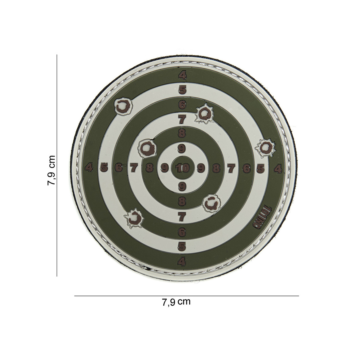 3D green target patch in PVC from the brand 101 Inc