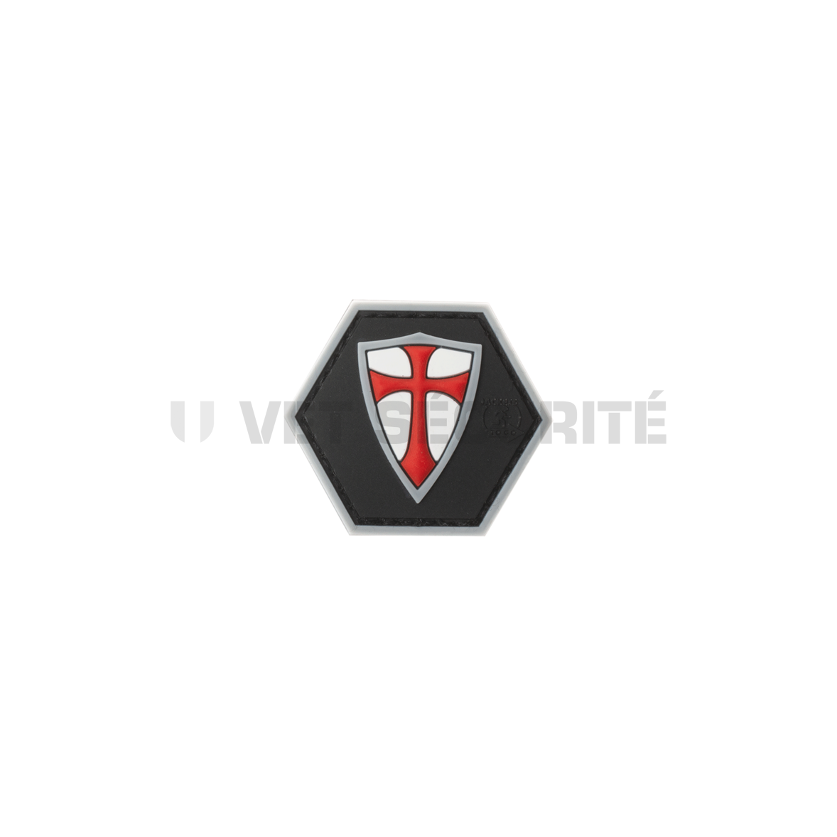 Patch escudo templário vermelho e preto - JTG - Vetsecurite.com
