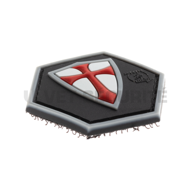 Patch escudo templário vermelho e preto - JTG - Vetsecurite.com