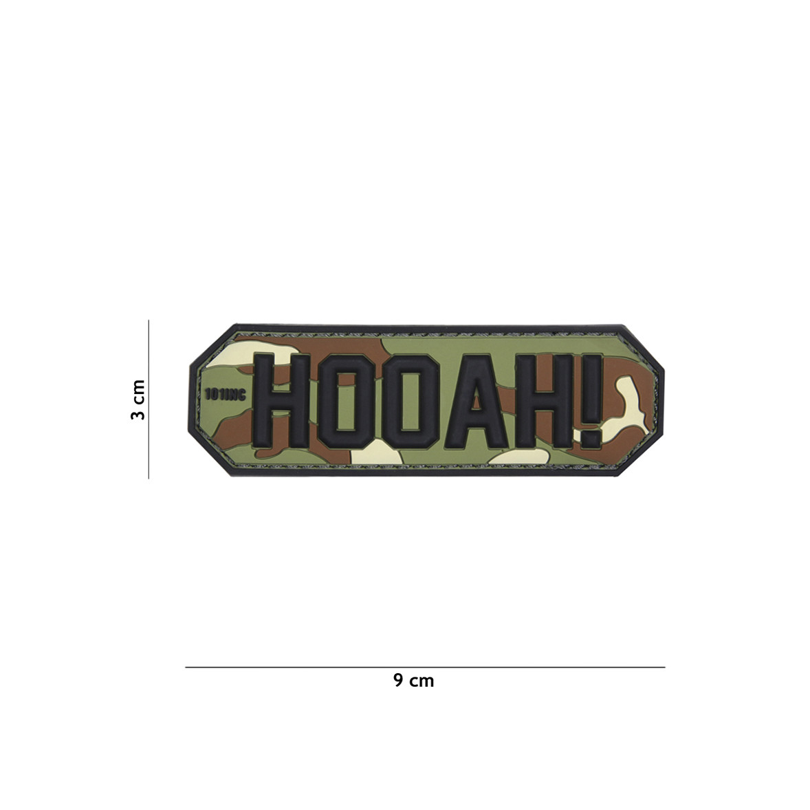 3D PVC "HOOAH" Woodland Patch - 101 Inc