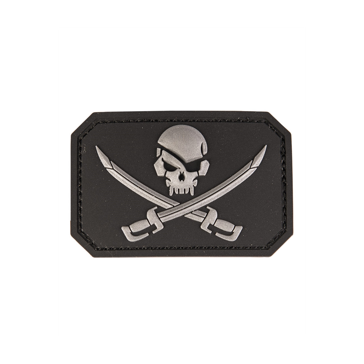 3D PVC Patch Skeleton and Saber Black - Miltec