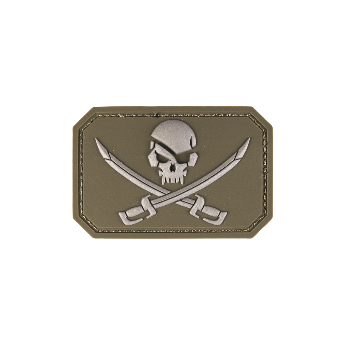 Parche 3D PVC Esqueleto y Sable Verde oliva - Miltec
