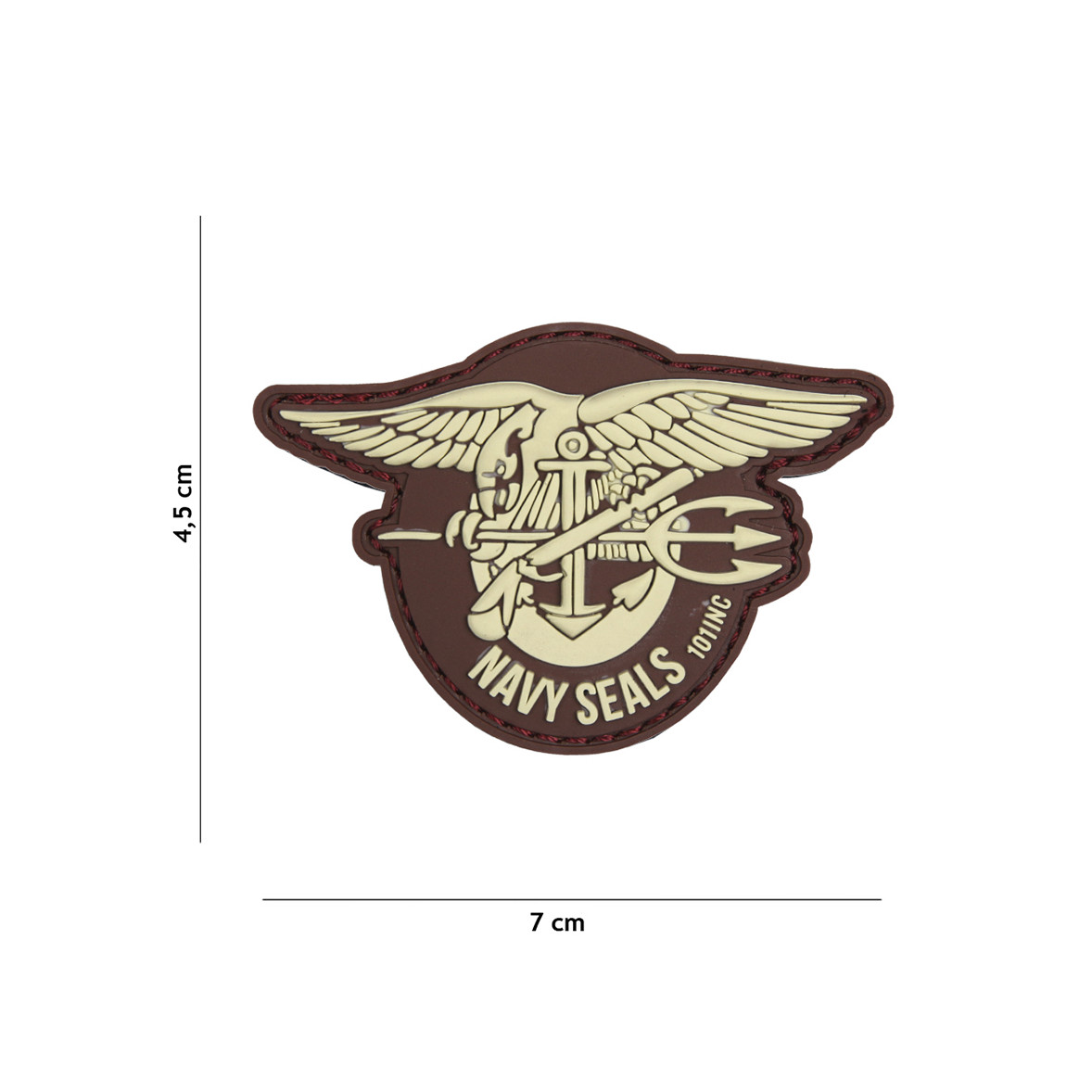 Patch 3D Navy Seals marron - 101 Inc - Vetsecurite.com