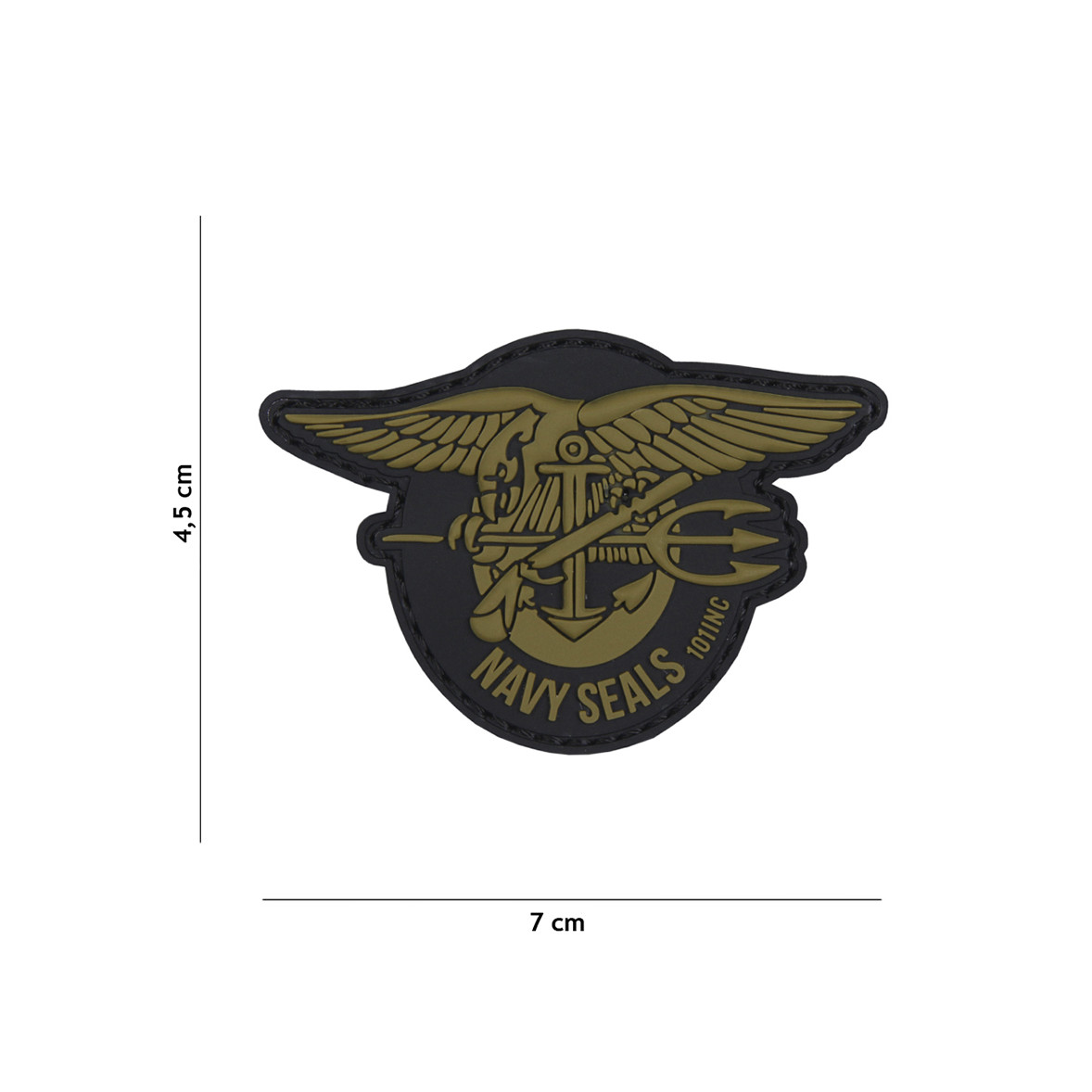 Patch 3D Navy Seals Verde - 101 Inc - Vetsecurite.com