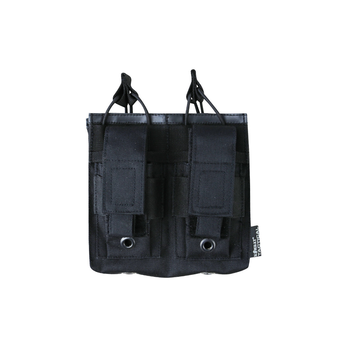 Alpha Double Mag Pouch - Black - Kombat Tactical