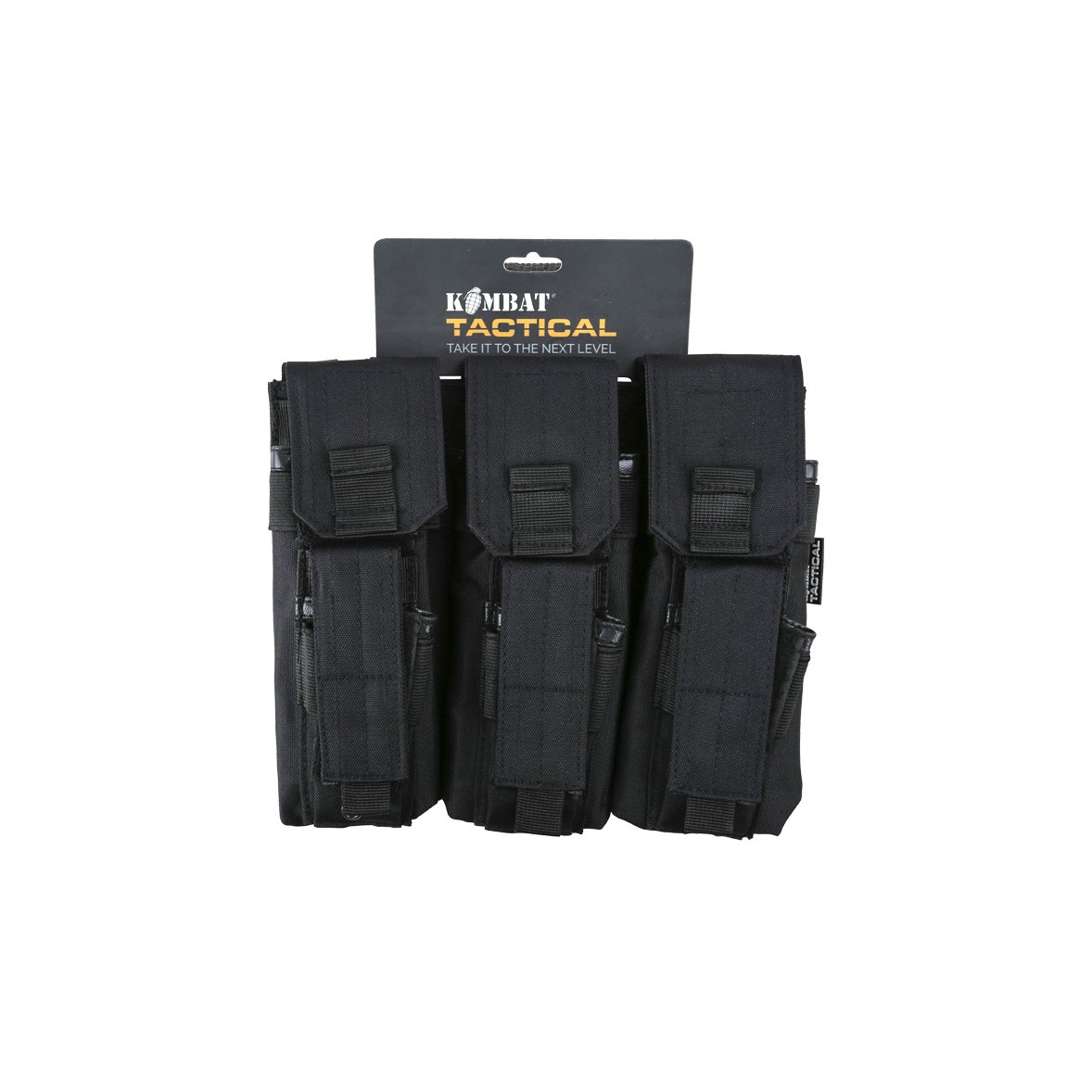 Triple Long Gun Magazine Pouch - Black - Kombat Tactical