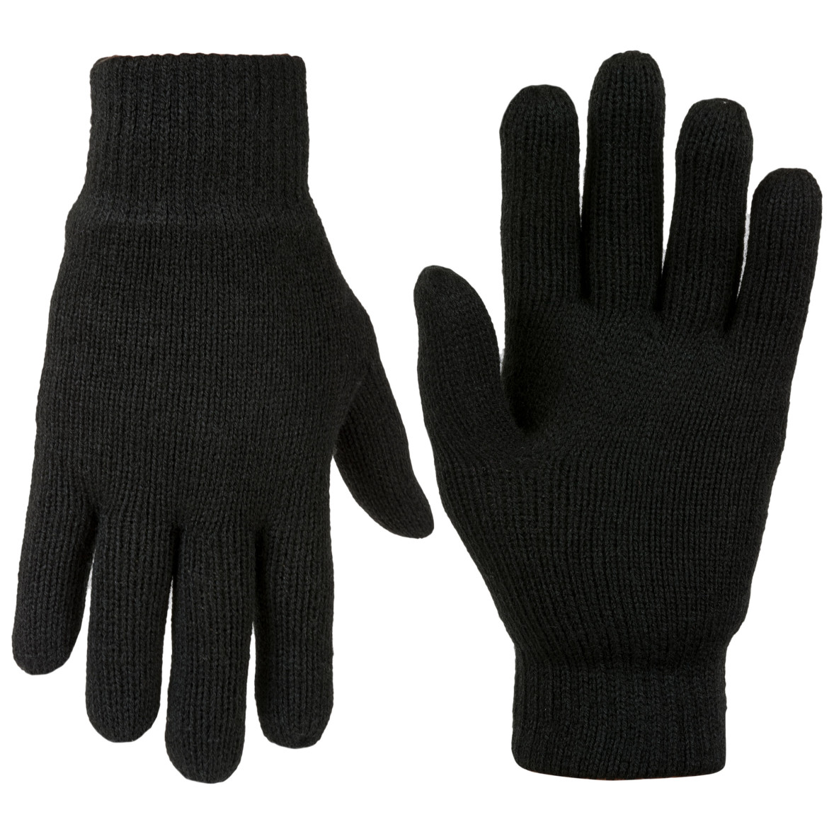 Gants en laines Drayton noirs de la marque Highlander