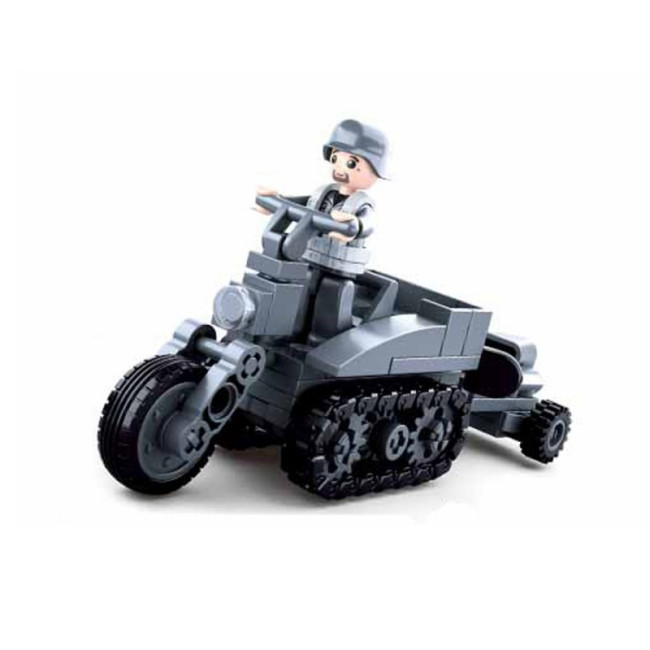 Gray tracked motorcycle - Sluban - Vetsecurite.com