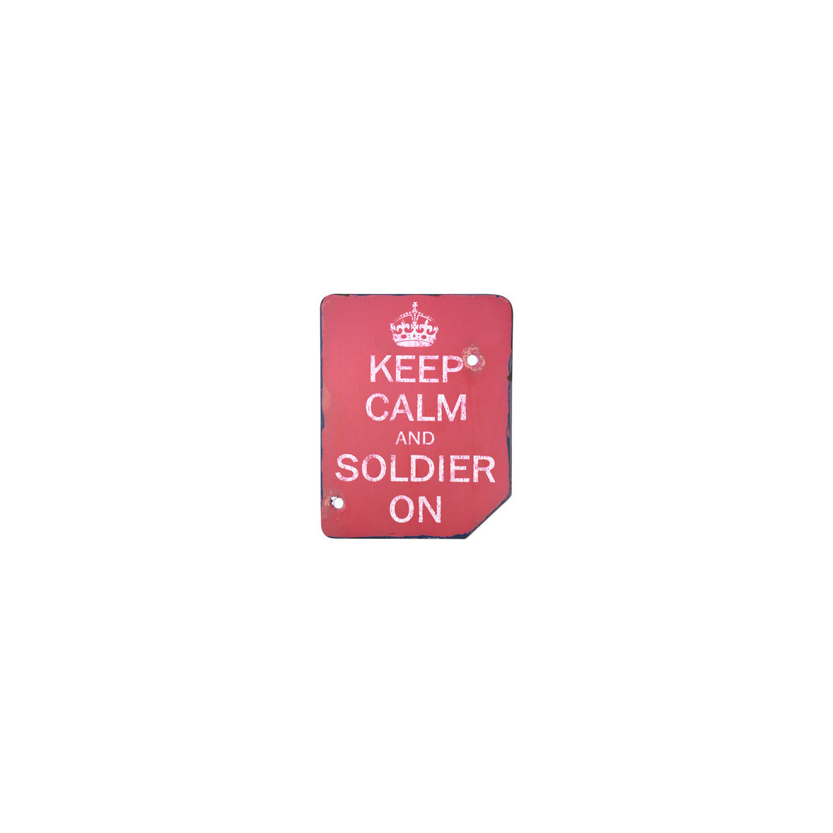 Placa Keep Calm and Soldier On - Kombat Tactical