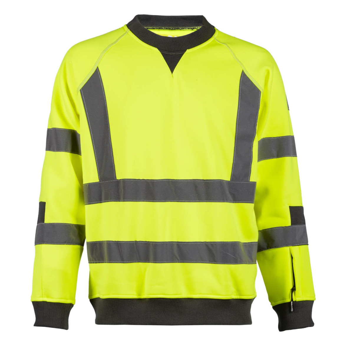 HIGH VISIBILITY WORK SWEATSHIRT NEON FLUORESCENT YELLOW - Nine Worths ...