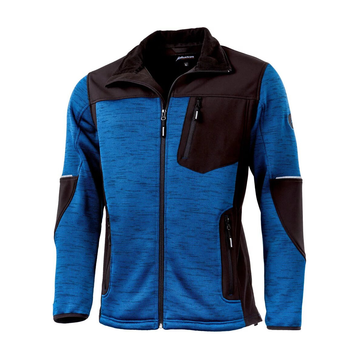 Maxwell Blue/Black Softshell Jacket - Albatros