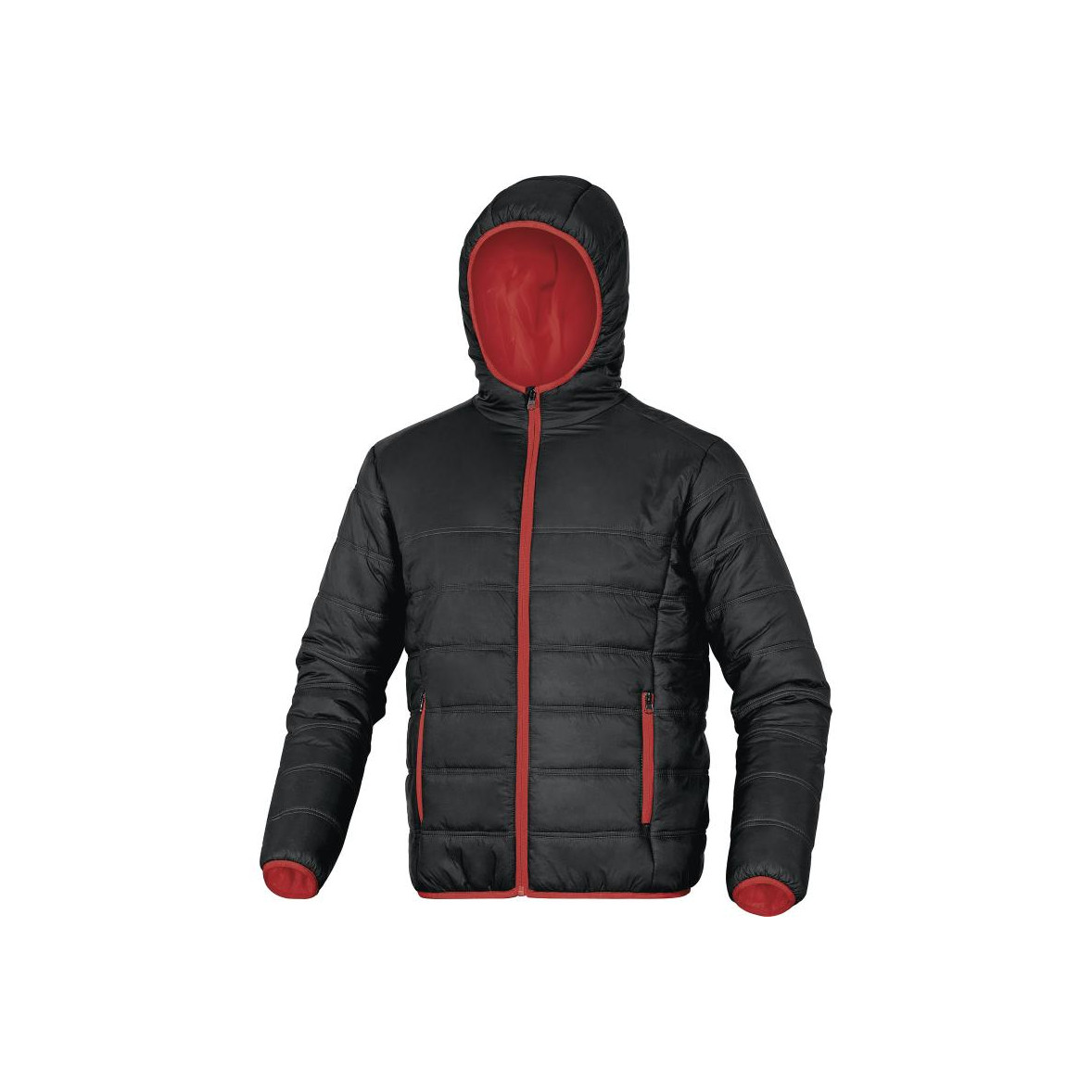 Black and Red Quilted Jacket - Delta Plus