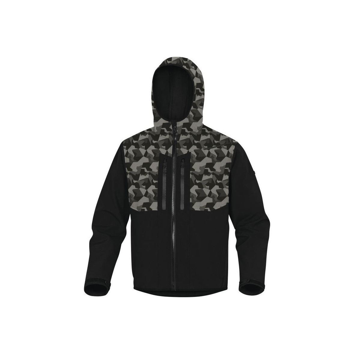 Chaqueta softshell horten2 Negro camo - Delta Plus