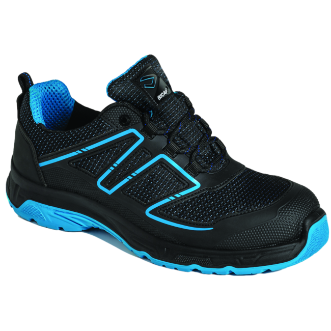 Calzado de seguridad Star S1P Negro/Azul - Bicap