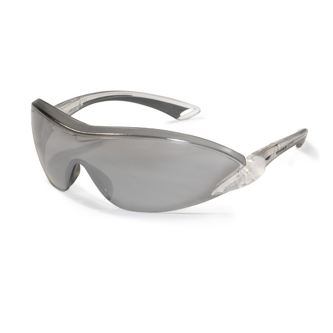 Falcon Smoke Silver Mirror Safety Glasses Swiss One